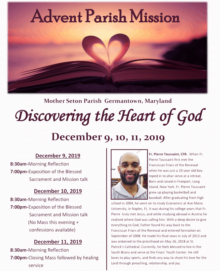 Parish Missions – Mother Seton Catholic Church